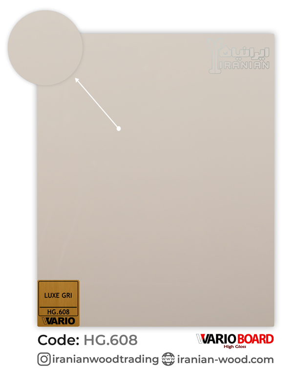 پانل واریو هایگلاس کد 608 لوکس گری - ایرانیان کالای چوب